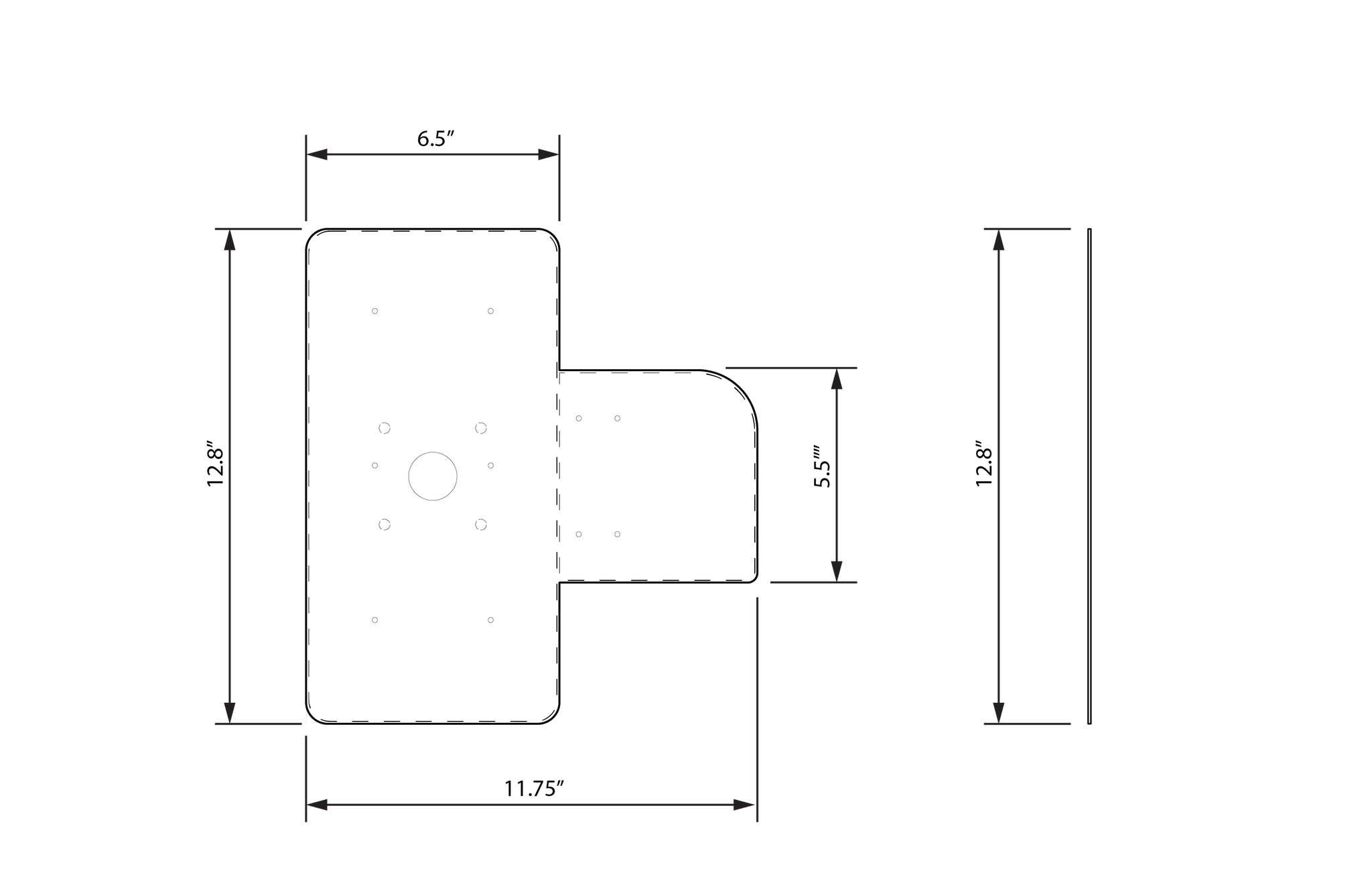 Intercom & R Reader Back Plate (LIMBP-FBX)– FABboxx, Inc.